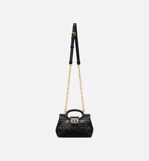Dior Jolie Top Handle Mini Bag - Black