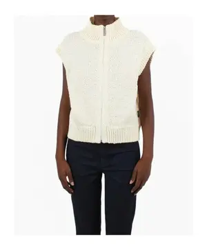 Herno Zip High Collar Knitted Sweater