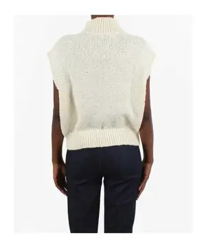 Herno Zip High Collar Knitted Sweater