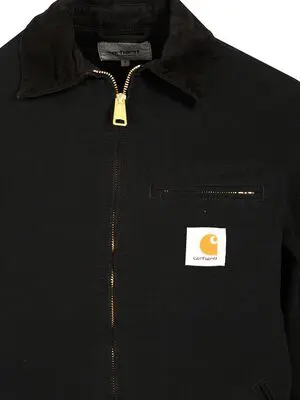 Carhartt Work In Progress Detroit Logo Patch Jacket - Black/black