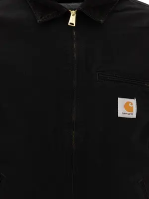 Carhartt Work In Progress Detroit Logo Patch Jacket - Black/black