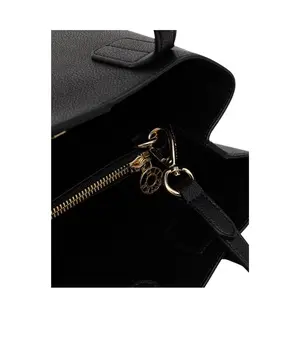 Tommy Hilfiger Logo Plaque Textured Satchel Bag