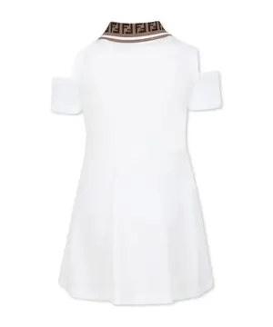 Fendi Short Sleeve Collared Dress