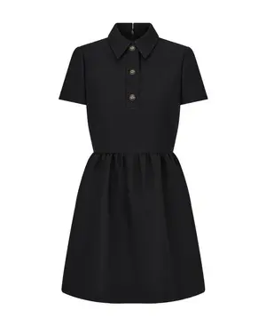Dior Fitted Dress With Cd Buttons - Black