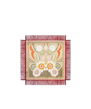 La DoubleJ Foulard Ornamental-print Fringed Scarf - Multicolor
