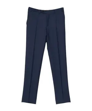 Canali Tailored Button Trousers - Blue
