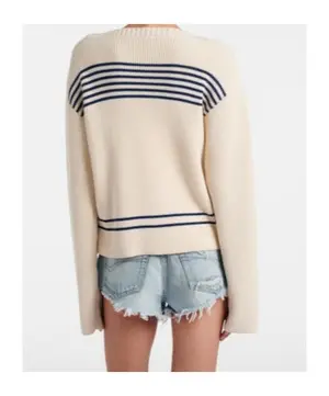 Balenciaga Striped Long Sleeve Sweater