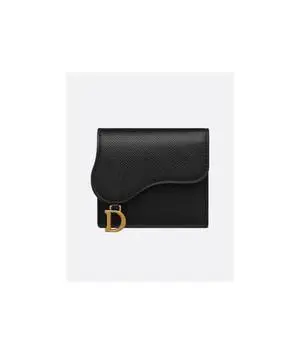 Dior Saddle Lotus Wallet - Black