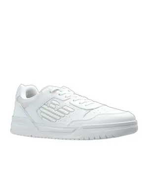 EA7 Round Toe Lace Up Sneakers