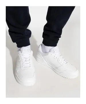 EA7 Round Toe Lace Up Sneakers
