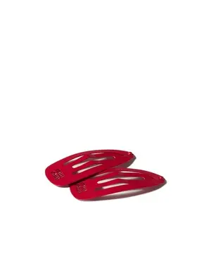 Miu Miu Metal Hair Clips Two Pack - Red