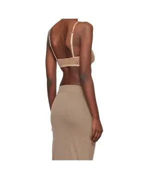 MARINE SERRE Transparent Elastic Mesh French Bra