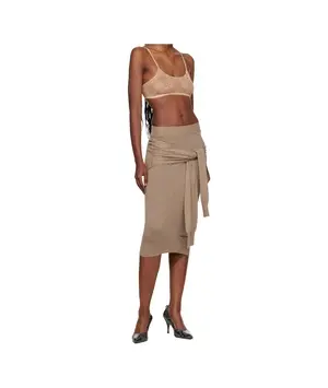 MARINE SERRE Transparent Elastic Mesh French Bra