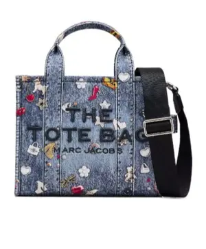 Marc Jacobs Tote Small Printed Tote Bag - Gray