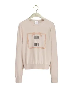 Dior Book Cover Sweater - Nude