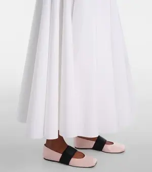 Givenchy Cotton Midi Skirt With A-line Silhouette