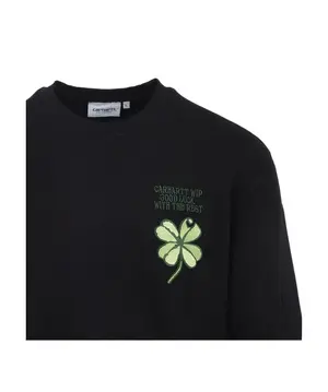 Carhartt Work In Progress Long Sleeve Sweatshirt With Embroidered Clover