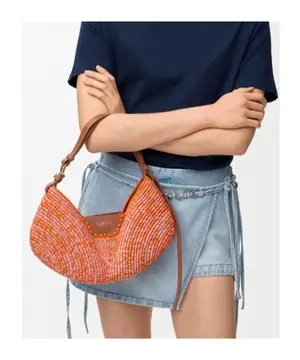 Loewe Medium Swing Shoulder Bag - Bright Orange/pink
