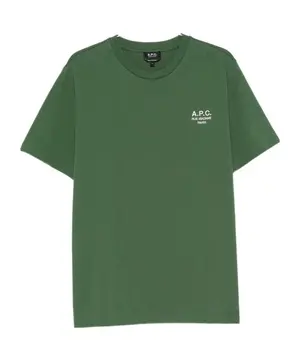A.p.c. Rue Madame Logo-print Crew-neck T-shirt Green