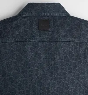 Dior Cropped Denim Jacket With Cd Metal Buttons