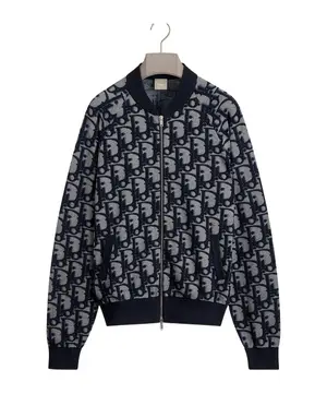 Dior Oblique Bomber Jacket - Blue