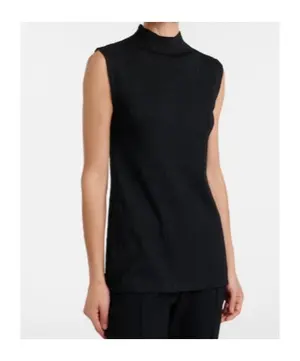 THE ROW Sleeveless Knit Top With High Neck