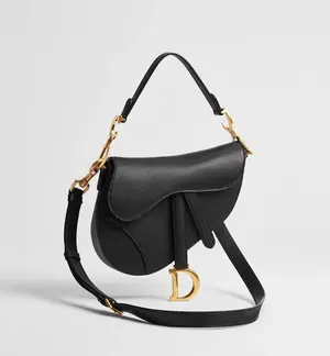 Dior Small Saddle Bag - Black