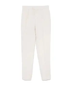 Brunello Cucinelli Linen Trousers - White