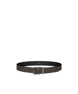 Dior Logo Buckle Belt - Brown