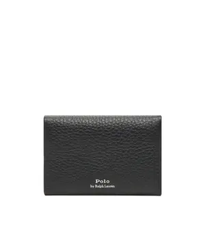 Polo Ralph Lauren Pebbled Leather Wallet - Black
