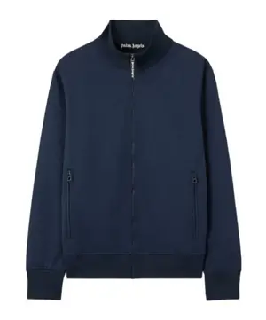 Palm Angels Curved Logo Zip Fastening Sweater