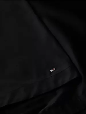 Tommy Hilfiger Ribbed Bodice And Pleated Midi Dress