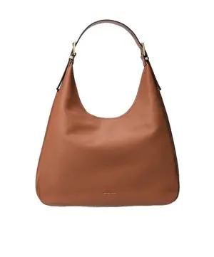 Michael Kors Nolita Large Pebbled Leather Hobo Shoulder Bag - Brown