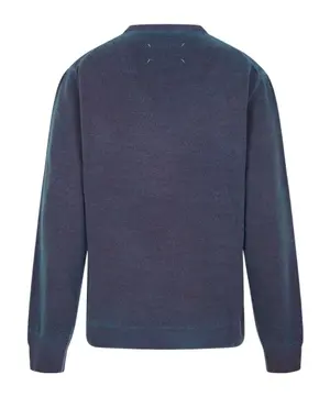 MAISON MARGIELA V-neck Sweater With Ribbed Cuffs And Hem