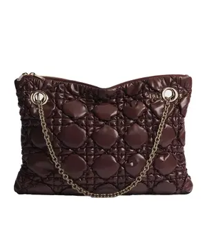 Dior Medium Quilted Leather Bag - Black