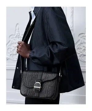 Dior Saddle Heritage Messenger Bag With Flap