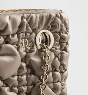 Dior Medium Quilted Leather Bag With Gold-finish Chain