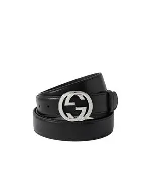 Gucci Logo Plaque Belt - Black