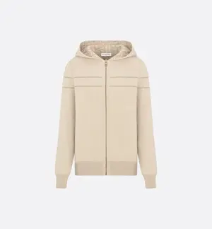Dior Reversible Zipped Cardigan With Hood