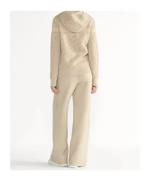 Dior Reversible Zipped Cardigan With Hood - Nude