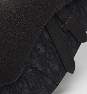Dior Saddle Bag In Oblique Jacquard And Taurillon Leather
