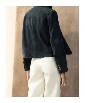 Brunello Cucinelli Double-breasted Suede Jacket