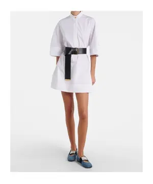 Givenchy Sliced Square Denim Ballet Flats
