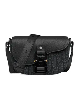 Dior Mini Saddle Messenger Bag - Black