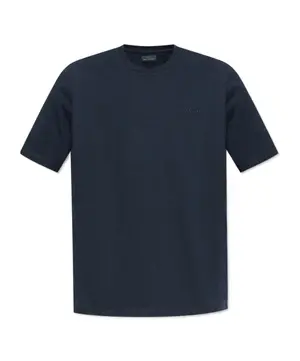PAUL  SHARK Logo-embroidered T-shirt - Navy Blue