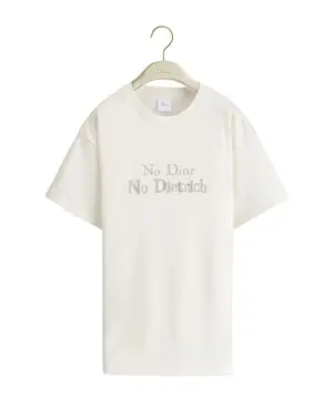 Dior No No Dietrich' T-shirt - White