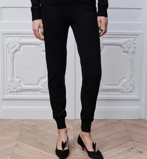 Dior Fitted Pants With Elastic Waistband And Ribbed Ankle Cuffs