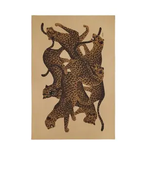 Saint Laurent Leopard Patterned Stole