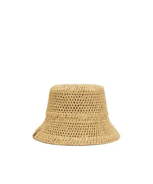 Max Mara Braided Bucket Hat - Beige