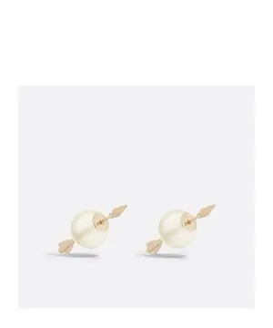 Dior Tribales Earrings With Resin Pearls And Arrow Details